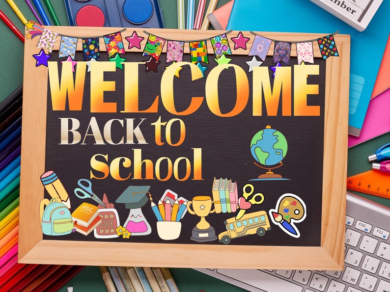 Welcome Back to School Bulletin Board Set: Classroom Door Decor (PDF ...