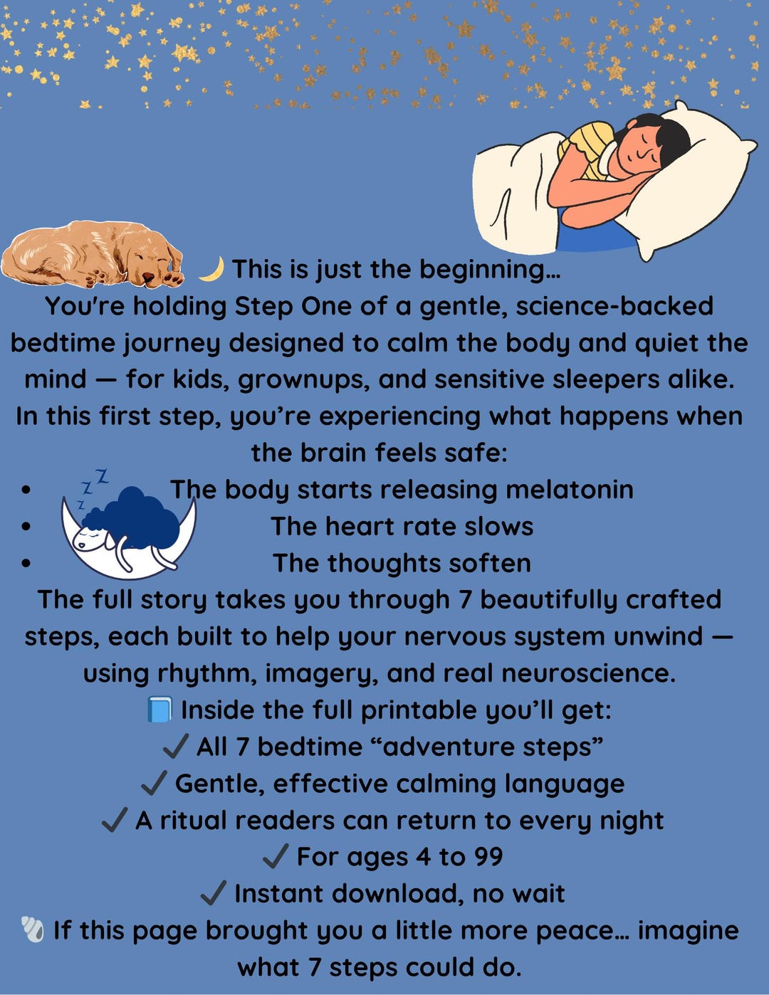 Calmnest: A Printable Bedtime Book for Sleep & Calm (ages 4–99) - Etsy