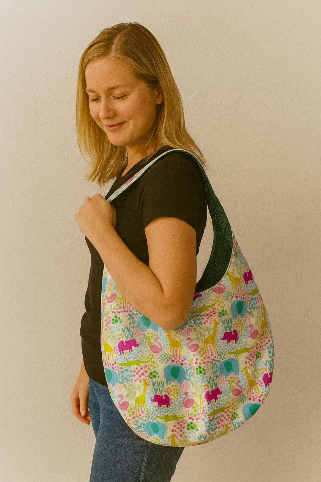 Safari and Gems - Tote Bag, Reversible, Reusable, One-of-a-kind - Etsy