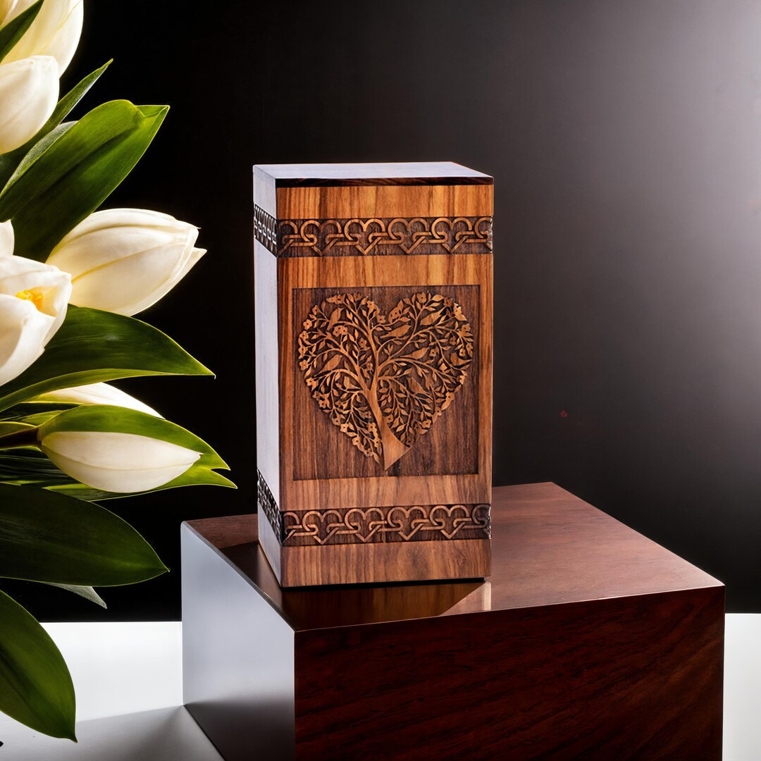 Handcrafted Rosewood Memorial Urn With Personalized Engraving - Etsy