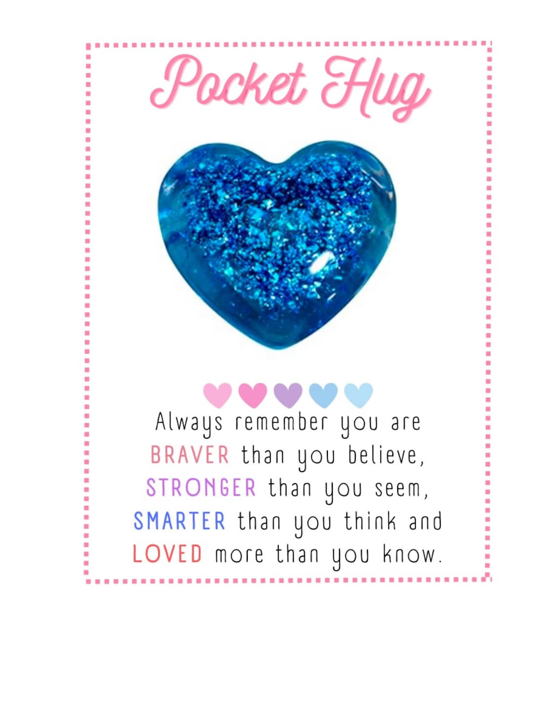 Printable Pocket Hug Template - Etsy