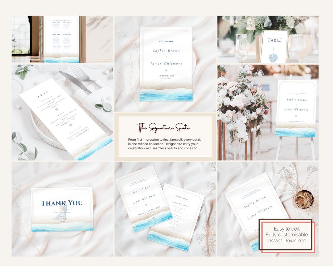 Editableweddinginvitation,savethedate,details,rsvp,table No,name Card ...