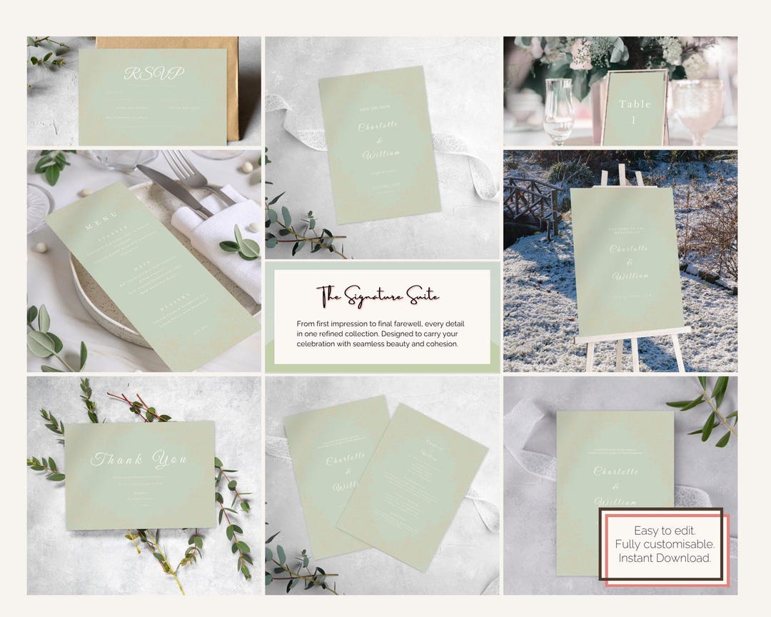 Editableweddinginvitation,savethedate,details,rsvp,table No,name Card ...