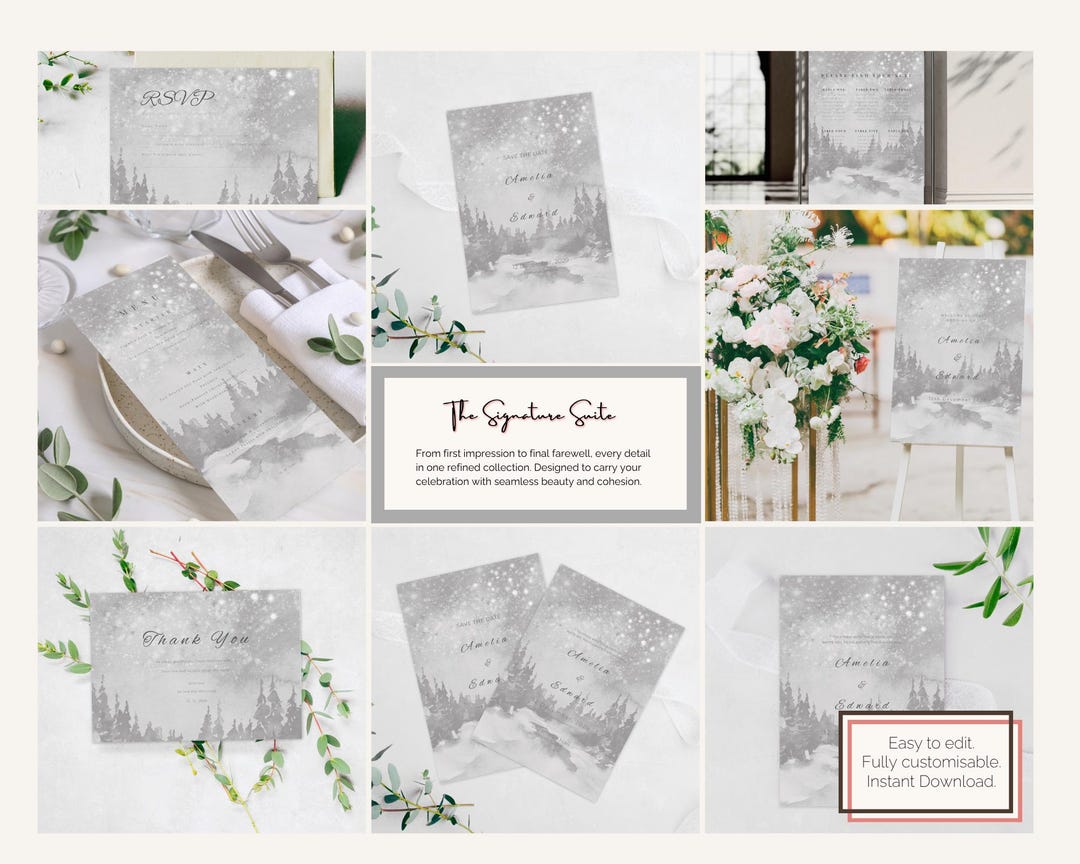 Editableweddinginvitation,savethedate,details,rsvp,table No,name Card ...