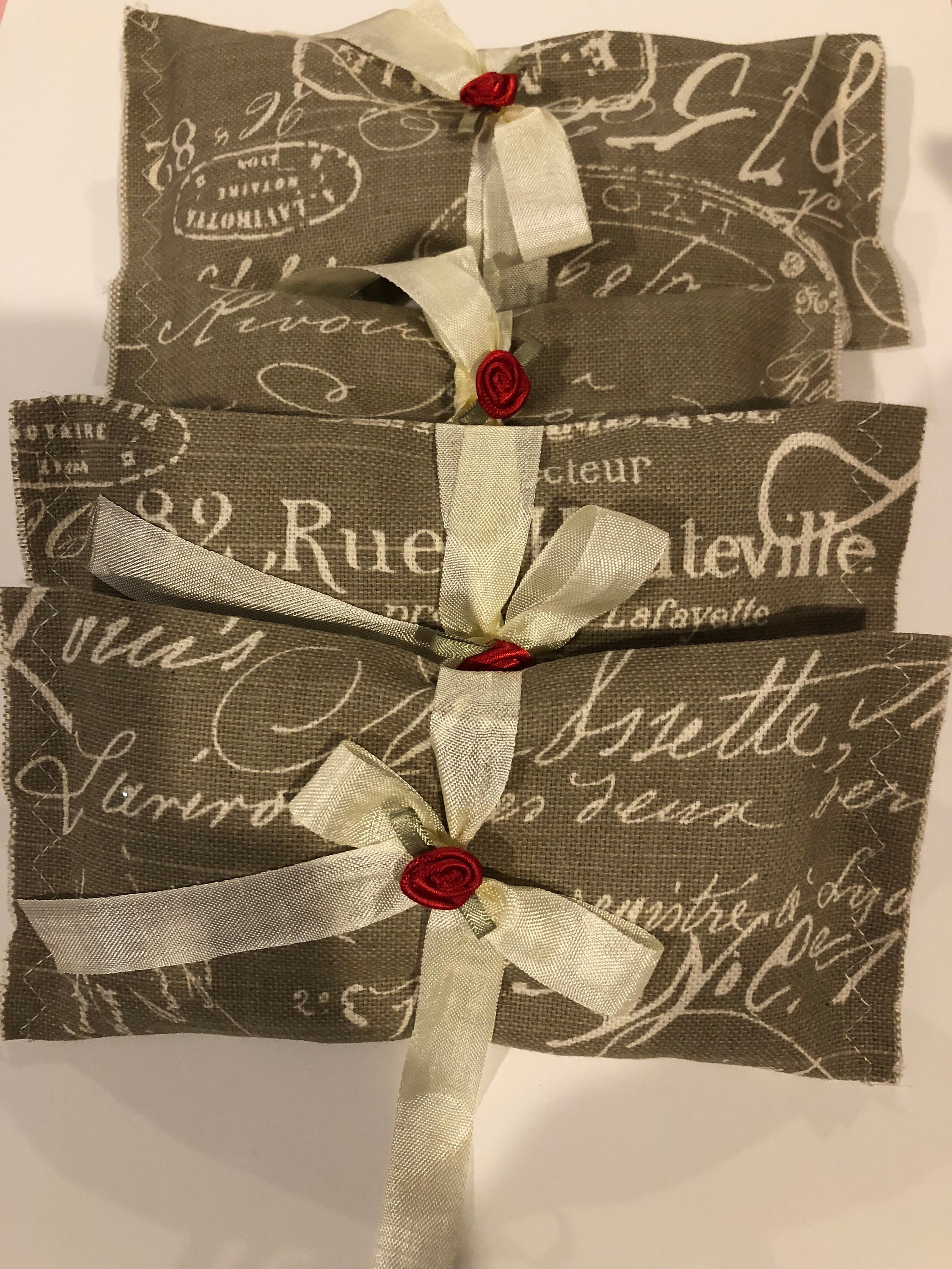 French Country Lavender Sachet, Farmhouse Decor, Paris Sachet With ...