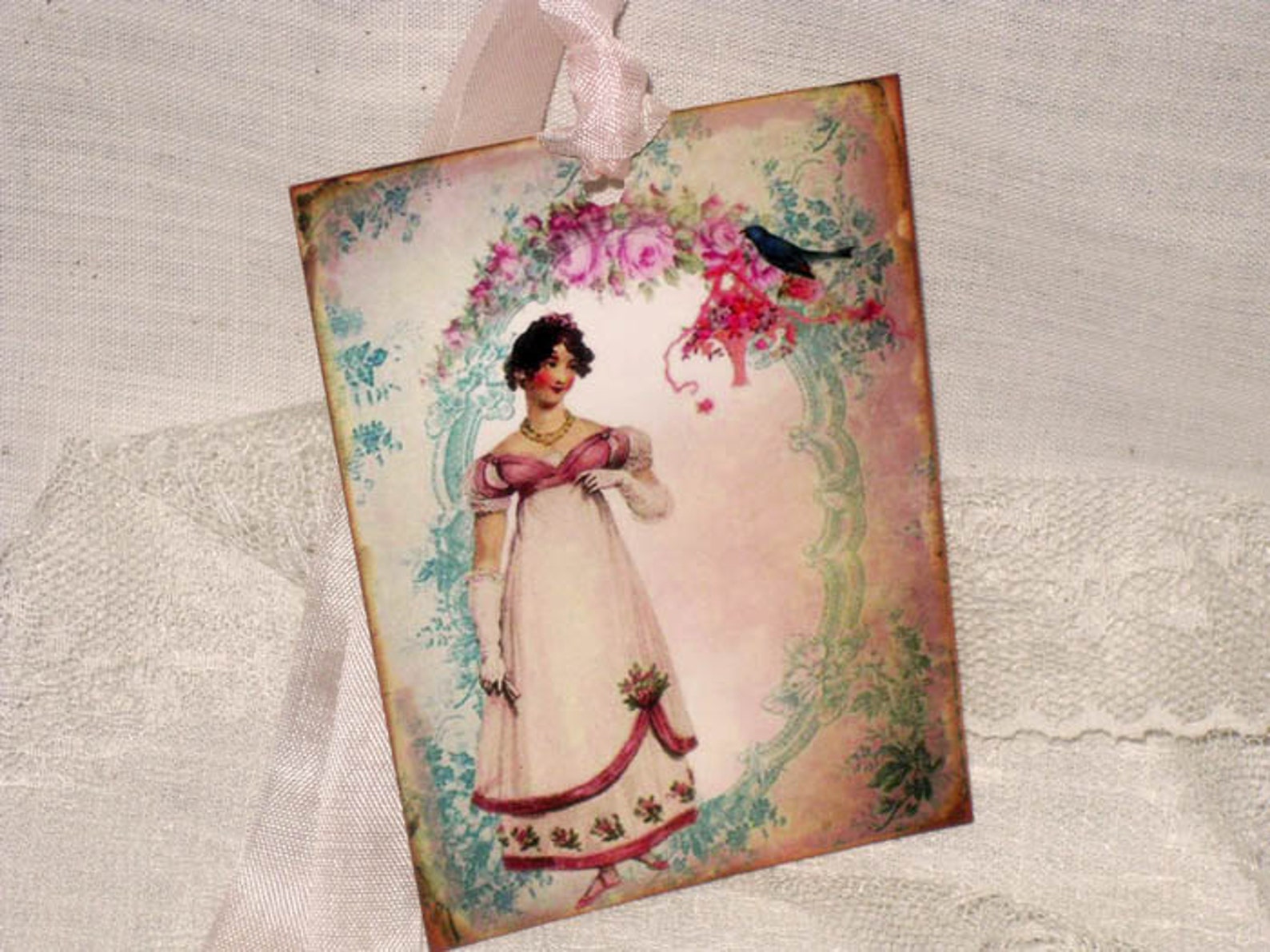 French Gift Tags Vintage Style Gift Tags Jane Austin Jane003 - Etsy