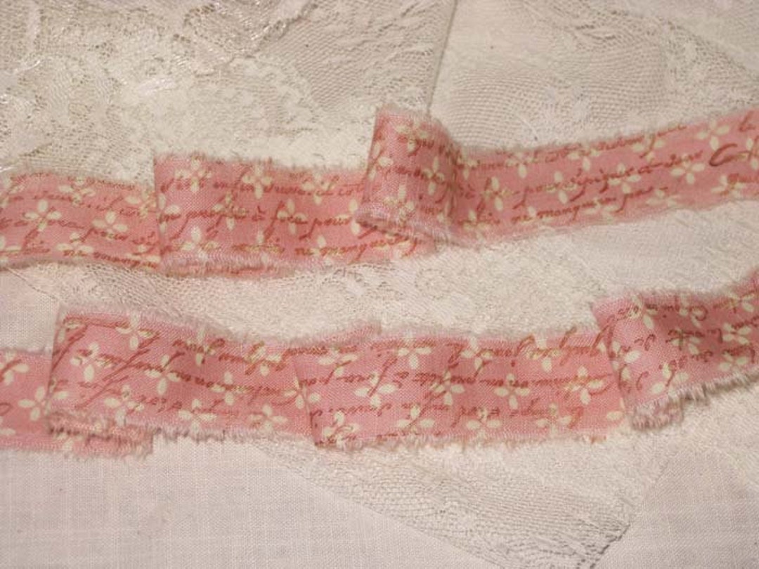 Vintage Rose Ribbon Shabby Chic Country Rose French Market Inspired ...