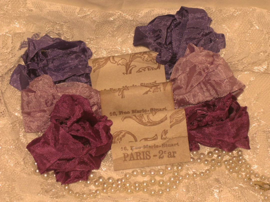 Scrunched Seam Binding Ribbon, Crinkled Seam Binding Packaged Vintage ...