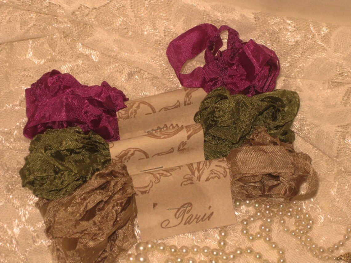 Scrunched Seam Binding Ribbon Crinkled Scrunched Seam Binding | Etsy