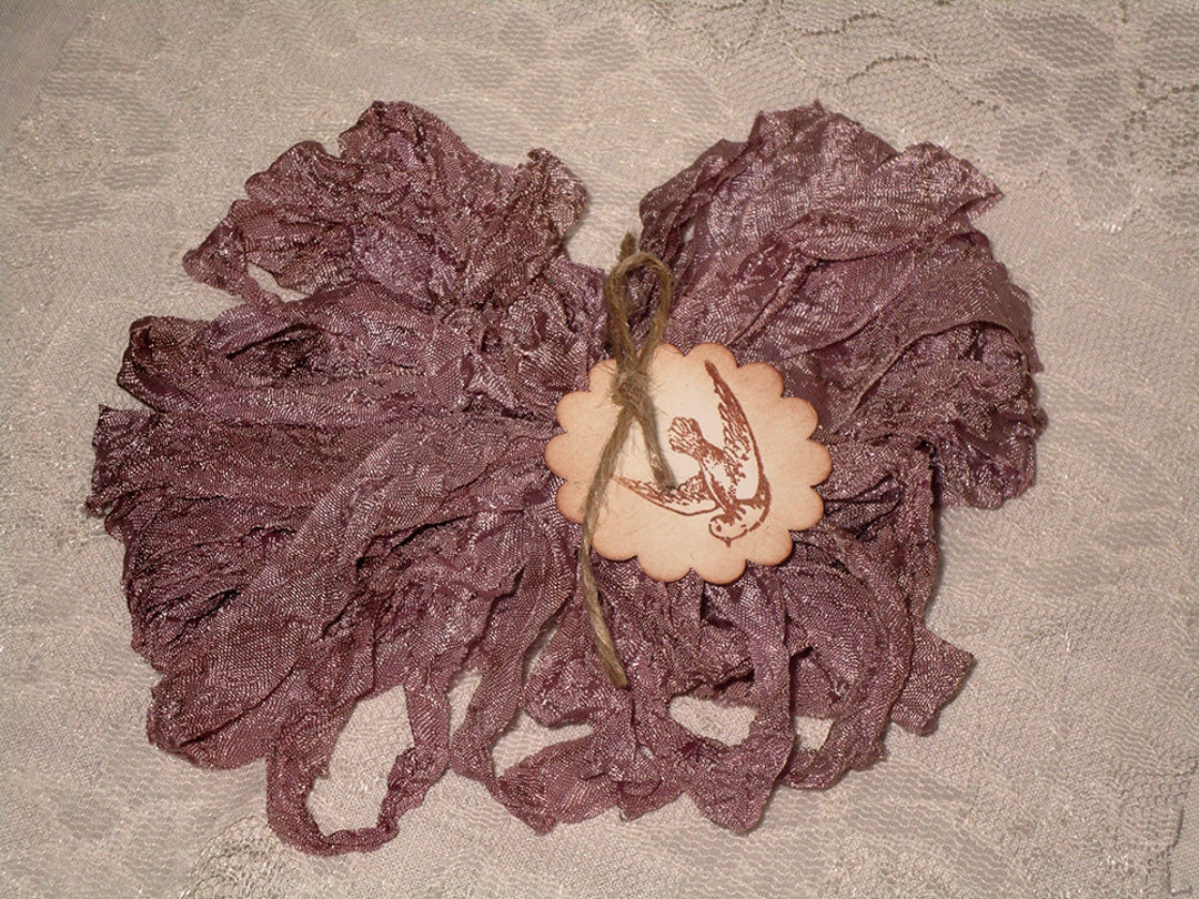 Scrunched Seam Binding Ribbon, 10 Yards Tea Stained Seam Binding ...