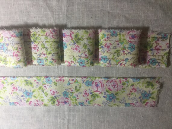 Distressed Ribbon French Inspired Ribbon Water Color Flower | Etsy