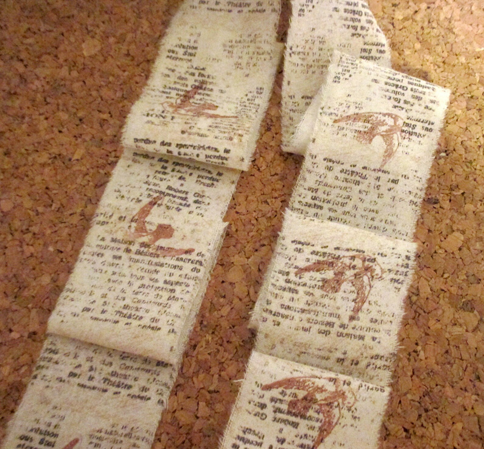 French Inspired Ribbon Distressed Ribbon Trim Vintage Bird | Etsy