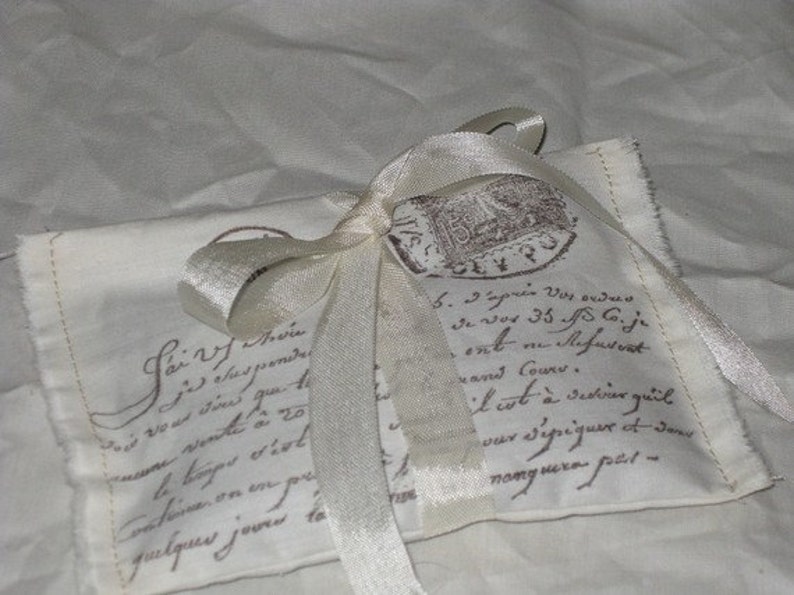Vintage Paris Sachet Handmade and Hand Stamped Filled With Provance ...