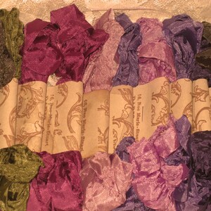 Scrunched Seam Binding Ribbon, Crinkled Seam Binding, Scrunched ...