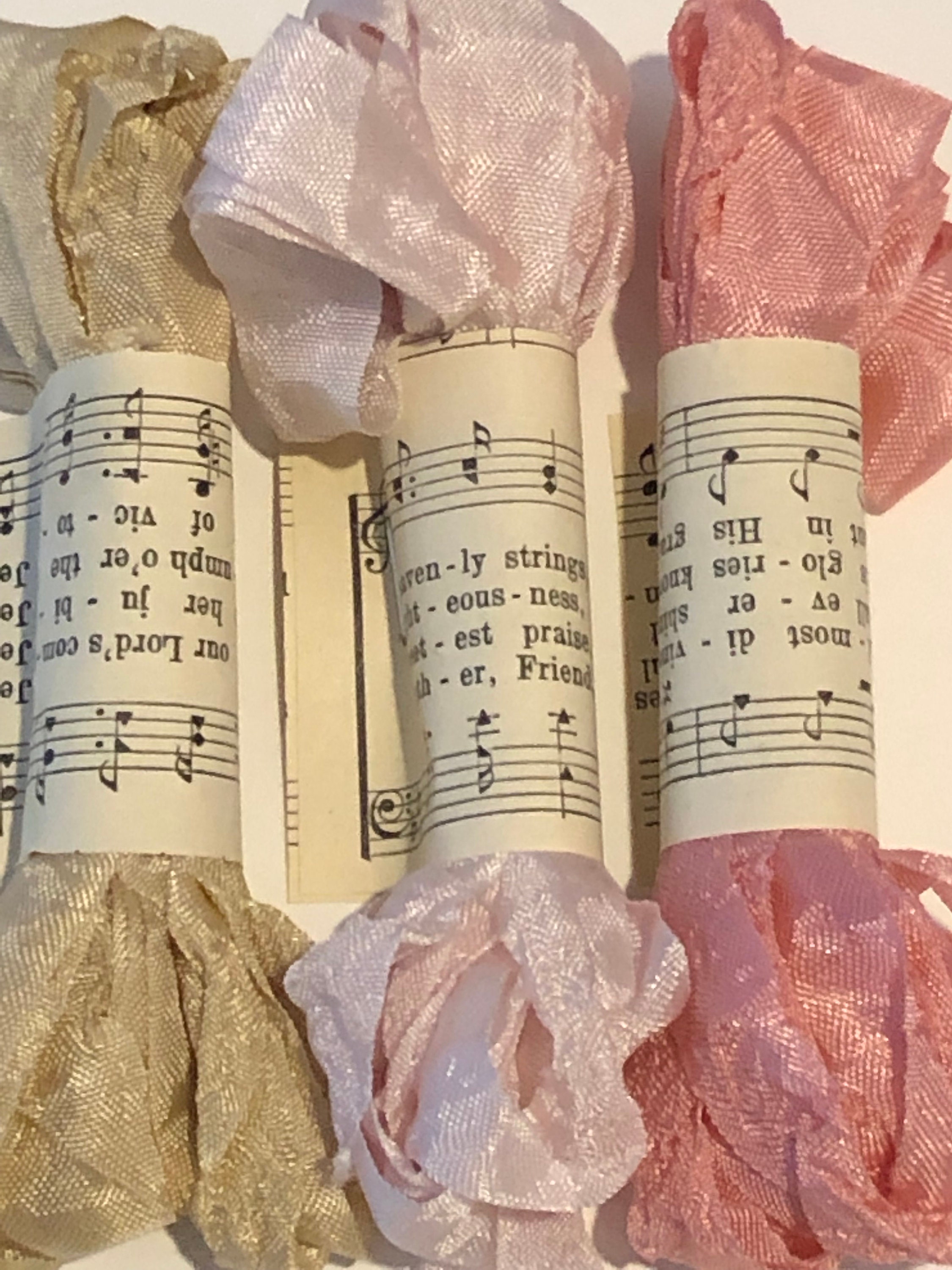 Scrunched Seam Binding ribbon French Country Style Farm | Etsy