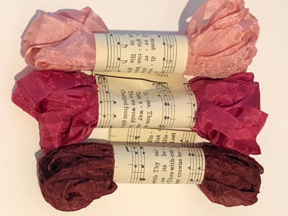 Scrunched Seam Binding Ribbon French Country Style Farm | Etsy