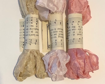 Scrunched Seam Binding Ribbon French Country Style Farm | Etsy