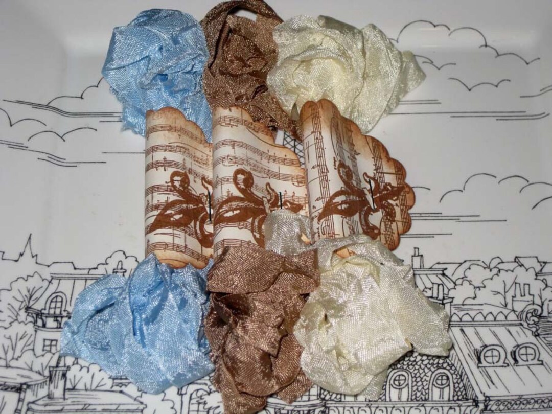 Scrunched Seam Binding Ribbon, Crinkled Seam Binding Packaged Vintage ...