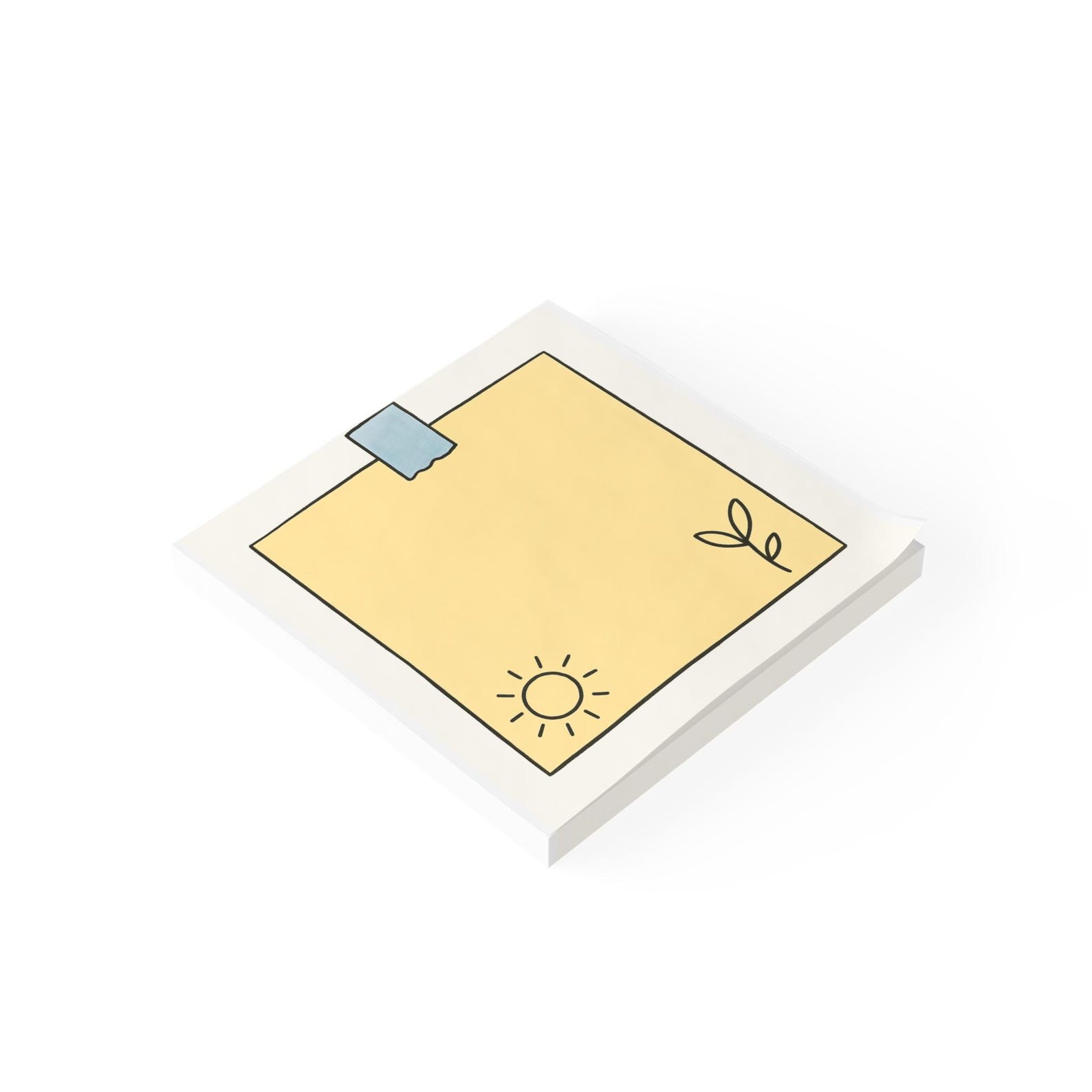 Sunshine Sticky Notes – Cheerful Yellow Post-it® Pad- Brighten Your ...