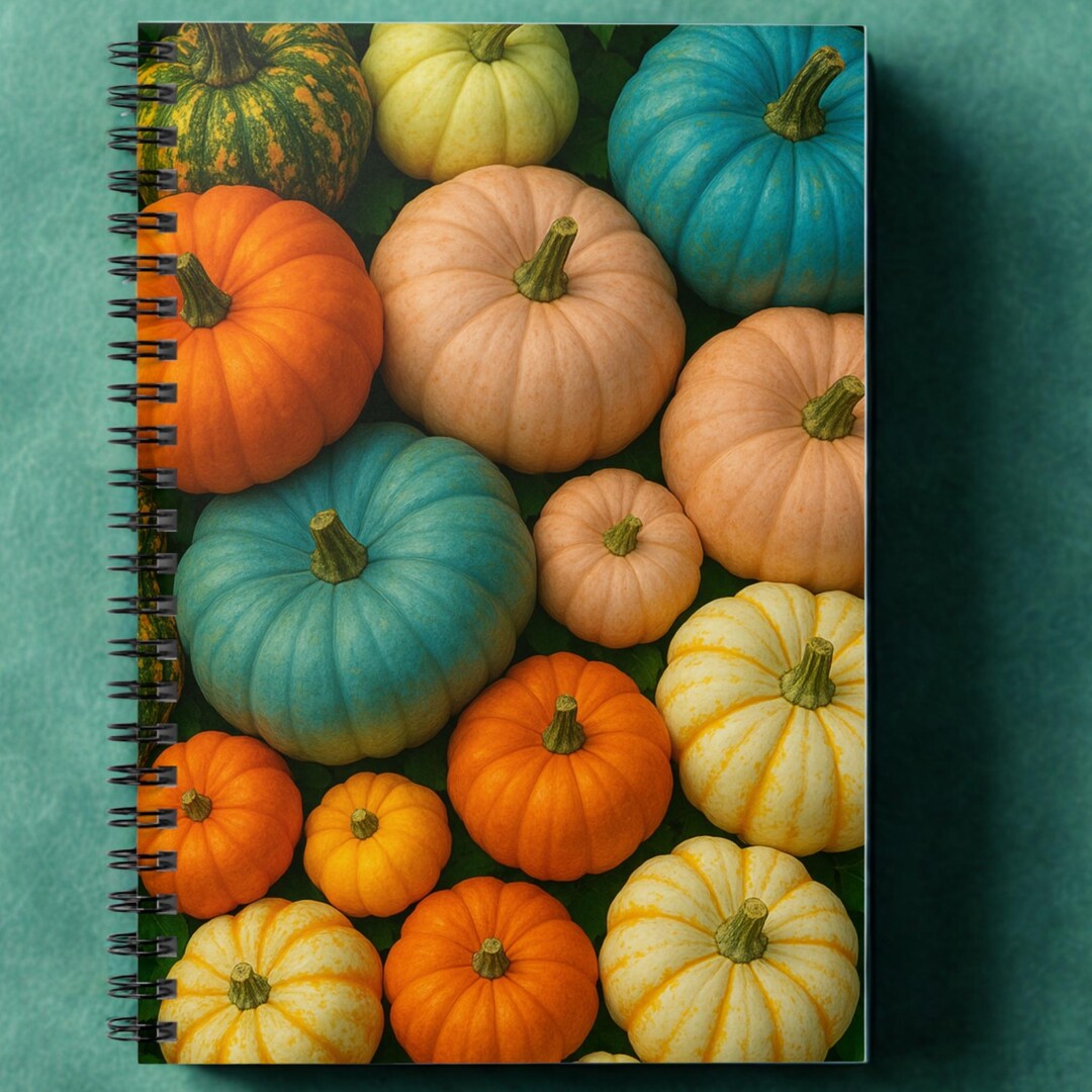 Rustic Pumpkin Patch Journal: Autumn Harvest Blank Lined Notebook - Etsy