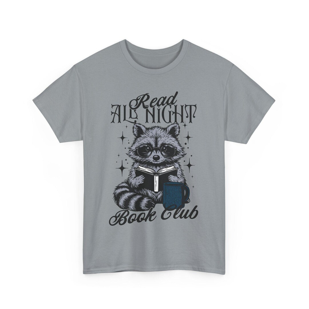 Cozy Reading Shirt: Read All Night Book Club Tee, Gift for Book Lovers ...