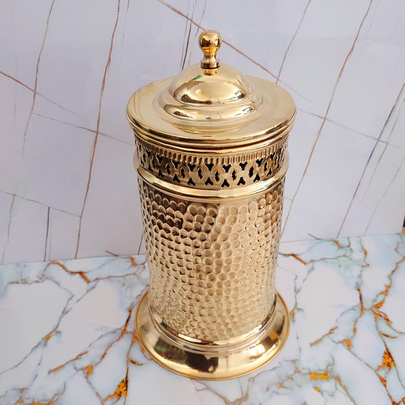 Brass Trash Can - Etsy