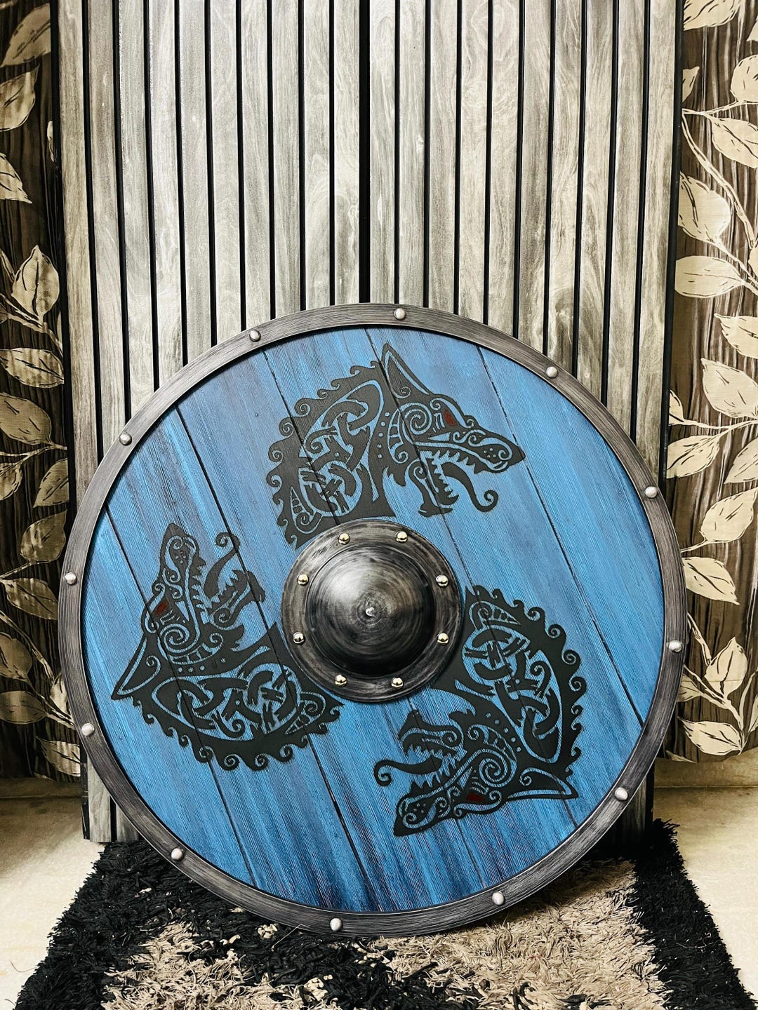 RAGNAR Battleworn Viking Shield: Medieval Wall Decor - Etsy