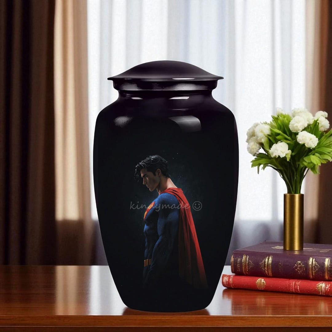 Superhero Memorial Cremation Urn: Comic-inspired Tribute Urn for Ashes ...