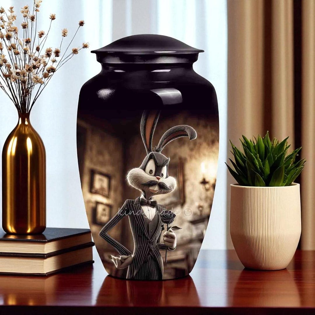 Cartoon Cremation Urn: Elegant Metal Funeral Keepsake Cartoon Urns ...