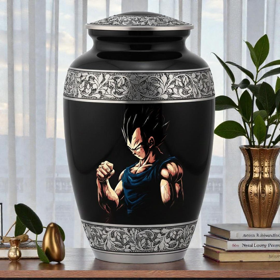 Black Warrior Cremation Urn – Anime-inspired Tribute Urn | Bold ...