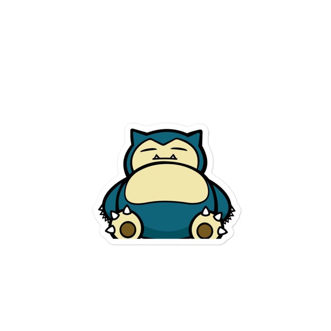 Funny Cute Snorlax Cartoon Anime Meme Sticker - Etsy