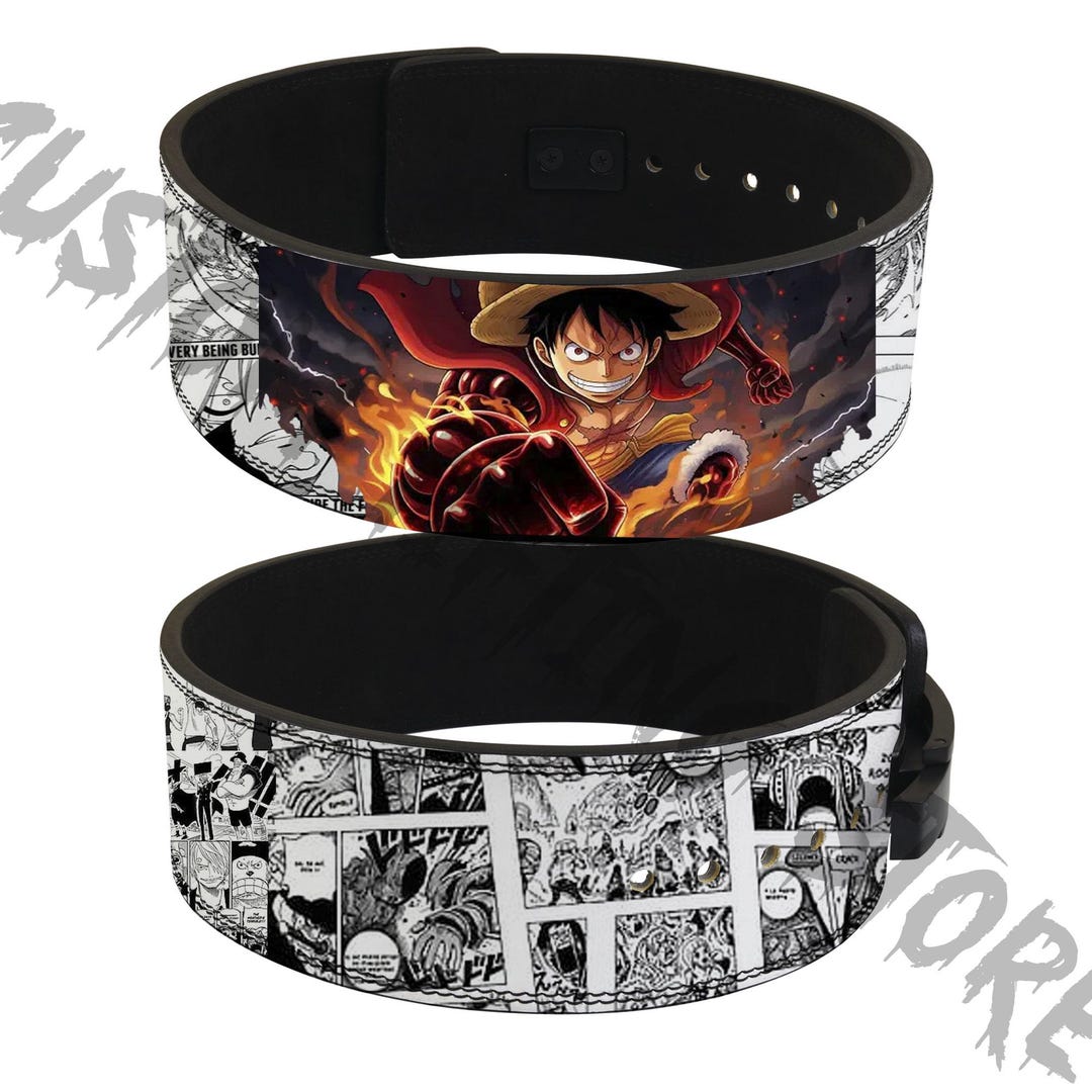 Luffy Anime Lever Belt: 4" Heavy Duty Powerlifting Gym Belt - Etsy