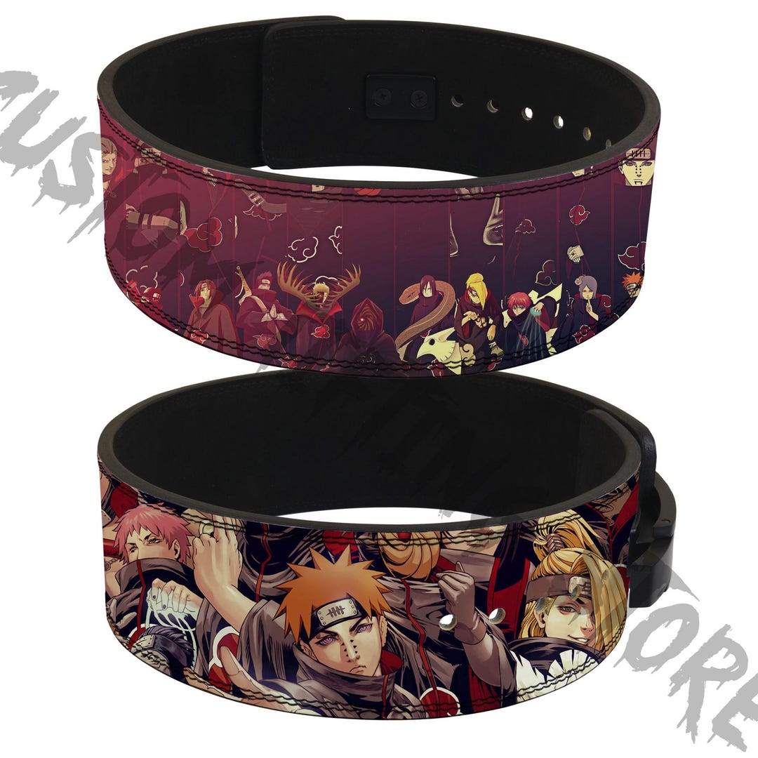 Akatsuki Anime Lever Belt: 4" Heavy Duty Powerlifting Gym Belt - Etsy