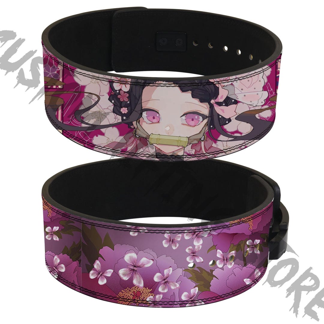 Nezuko Kamado Anime Lever Belt: 4" Heavy Duty Powerlifting Gym Belt - Etsy UK