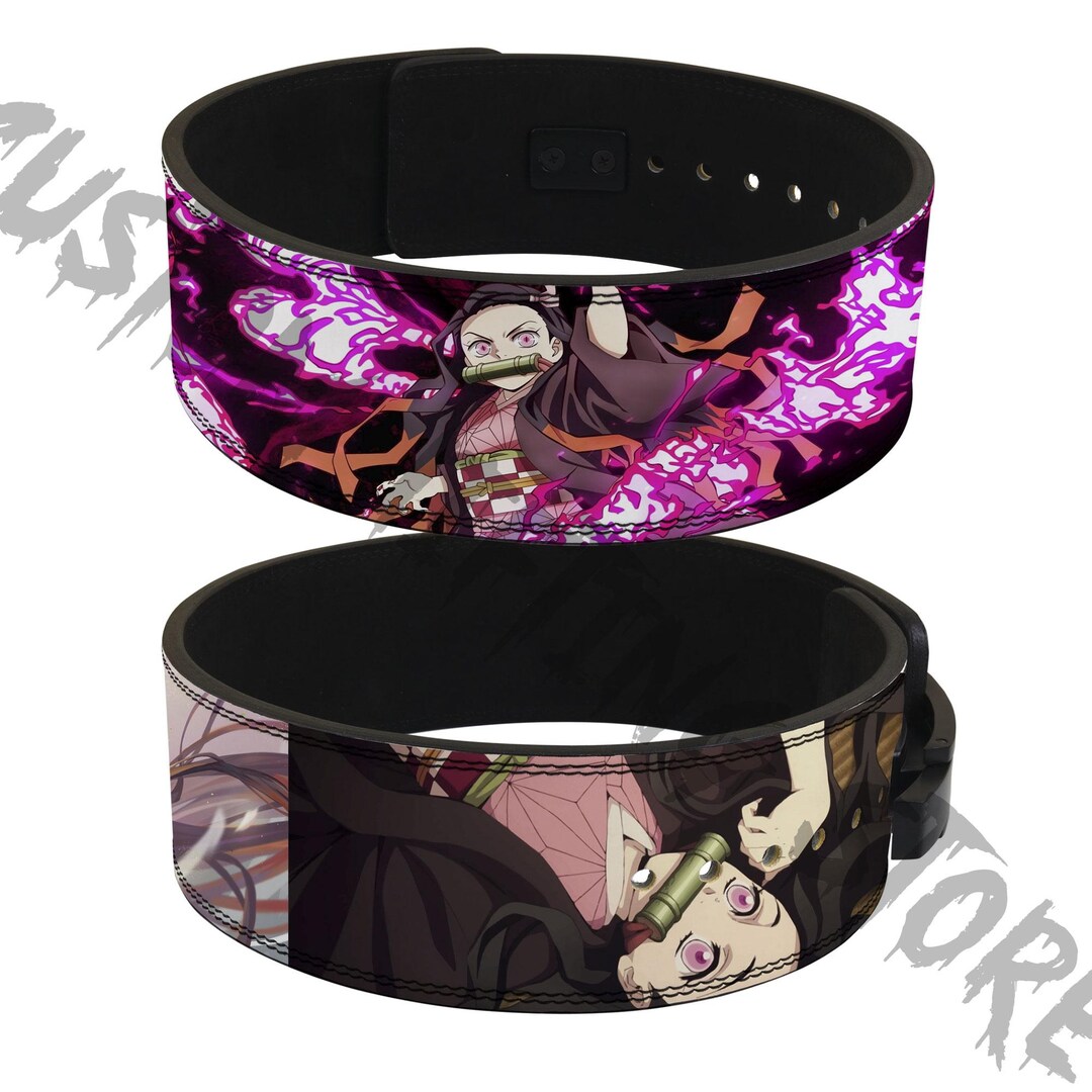 Nezuko Kamado Anime Lever Belt: 4" Heavy Duty Powerlifting Gym Belt - Etsy
