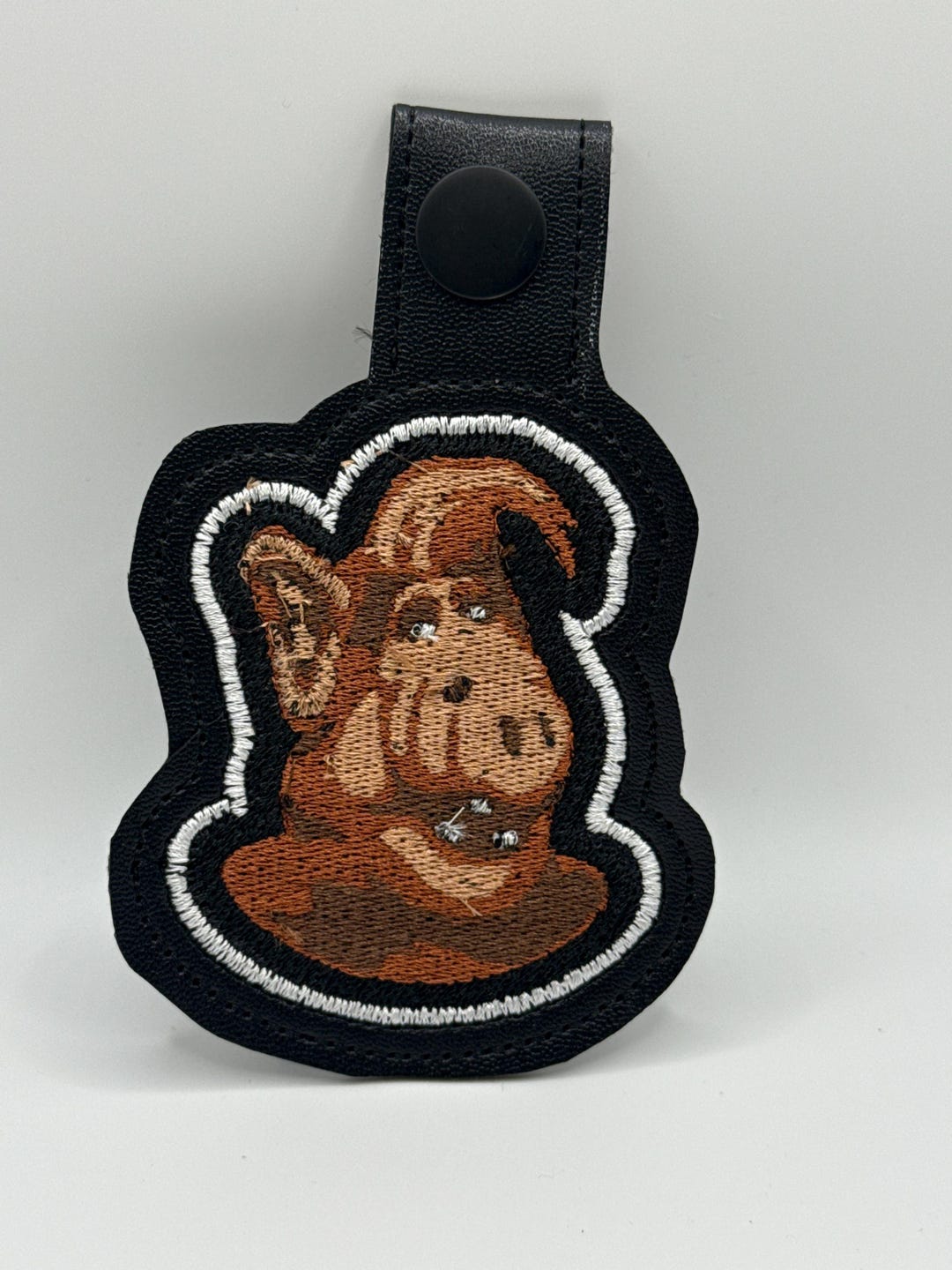 ALF Zipper Tag – 80s Alien Bag Tag – Retro TV Embroidered Keychain ...