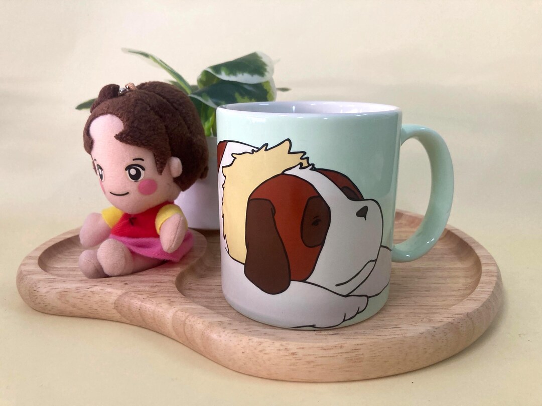 Vintage Heidi Girl of the Alps Mug: Josef St Bernard Dog, Zuiyo Anime ...