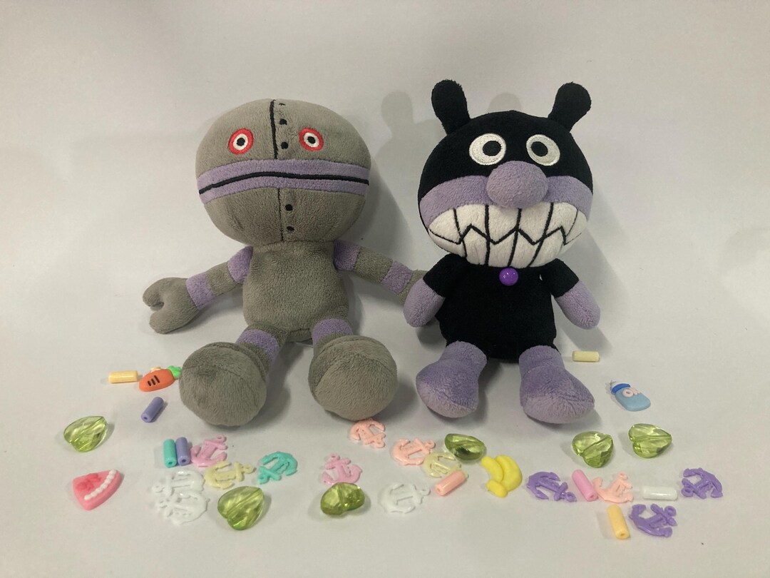 Anpanman Beans Villain Plushies – Baikinman & Kobidandan S Plus by SEGA ...