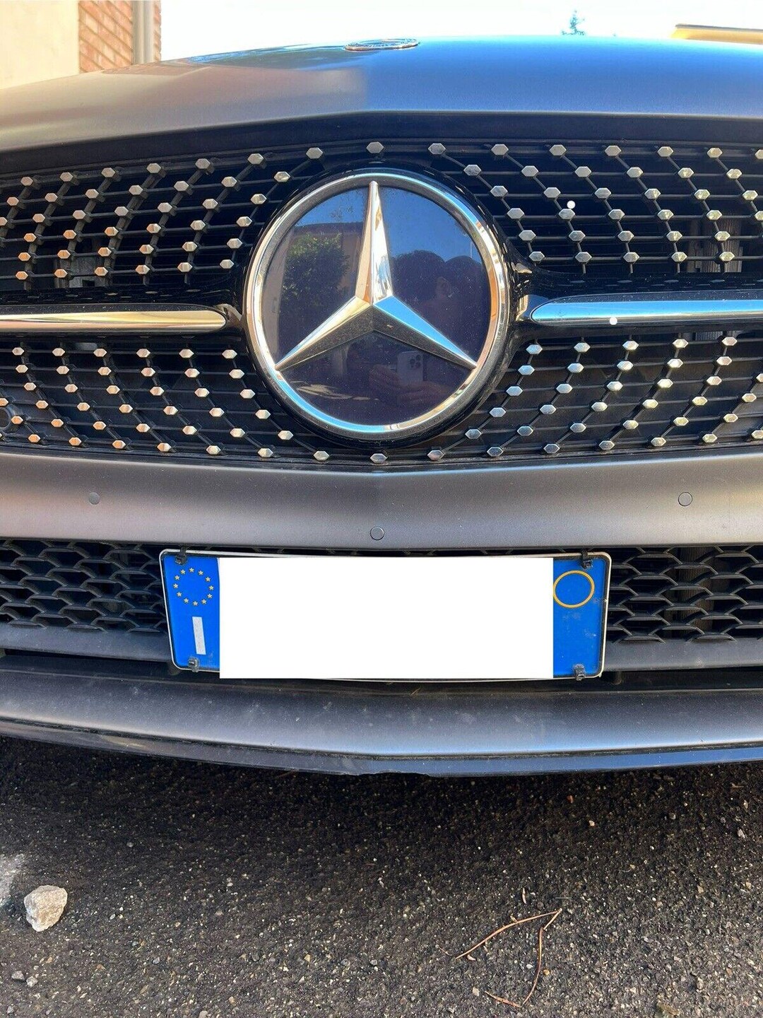 Mercedes W177 License Plate Hole Covers | Paintable Bumper Plugs | Car ...