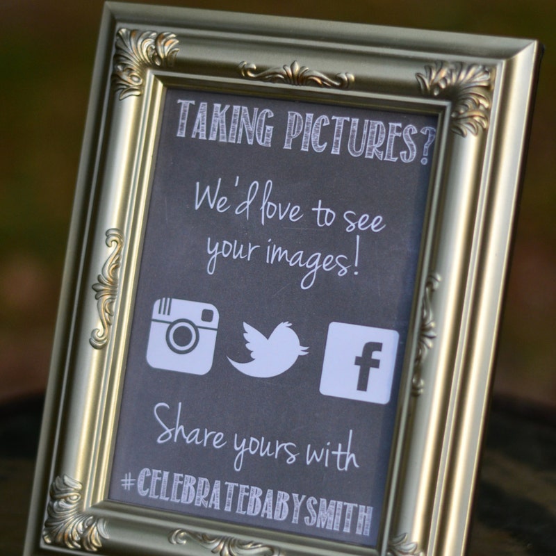 Hashtag Chalkboard - Etsy