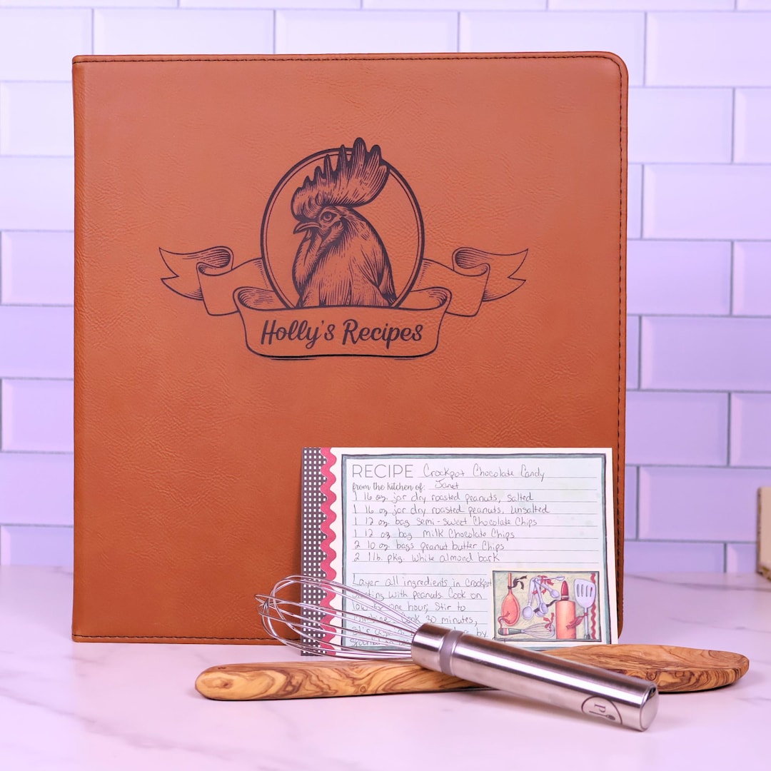 Personalized Recipe Binder Organization System Kitchen Storage Recipe ...