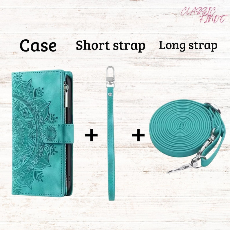 Crossbody Leather Wallet Case for Samsung Galaxy S26 Ultra – Mandala ...