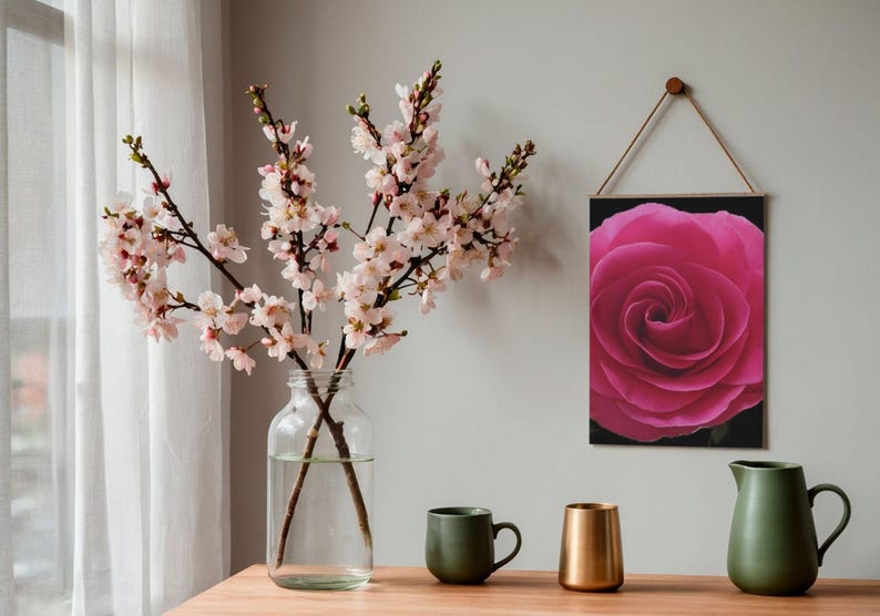 Macro Rose Photography Print Bundle, Greeting Card, Bookmark (digital ...