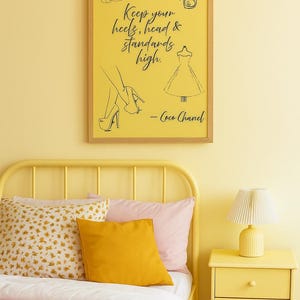 Coco Chanel Quote Poster – Fashion Wall Art – Printable Motivational ...