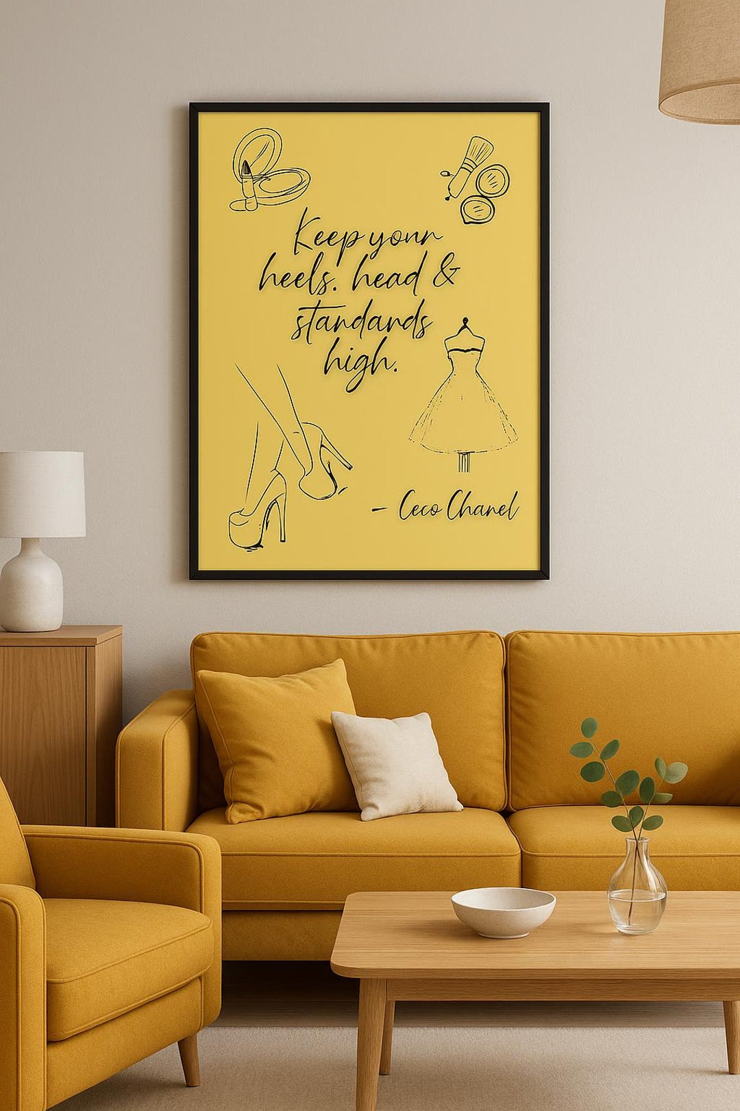 Coco Chanel Quote Poster – Fashion Wall Art – Printable Motivational ...