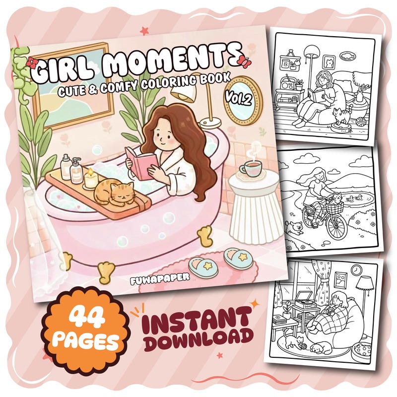 Adult Girly Coloring - Etsy