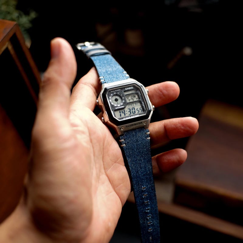 Denim Watch Strap - Etsy