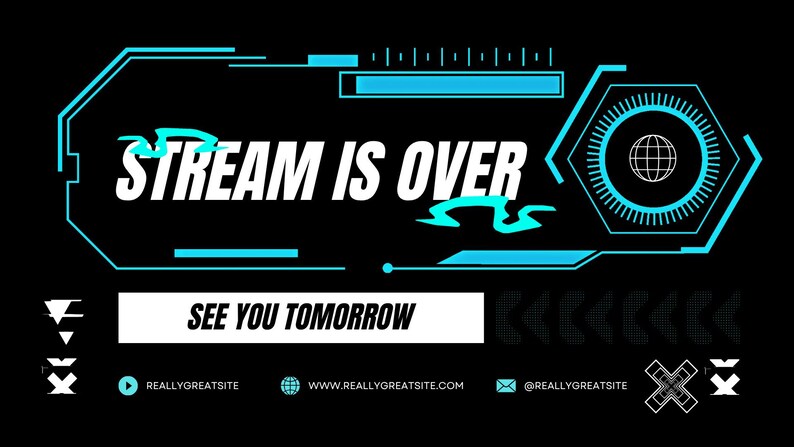 Twitch Stream Overlay Bundle – PNG Panels and Facecam Frame – Canva ...