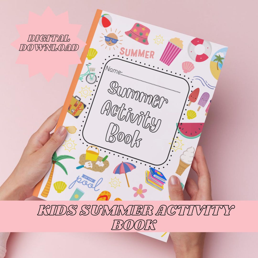 Printable Summer Activity Book for Kids (ages 3+) – 30 Pages of Fun - Etsy