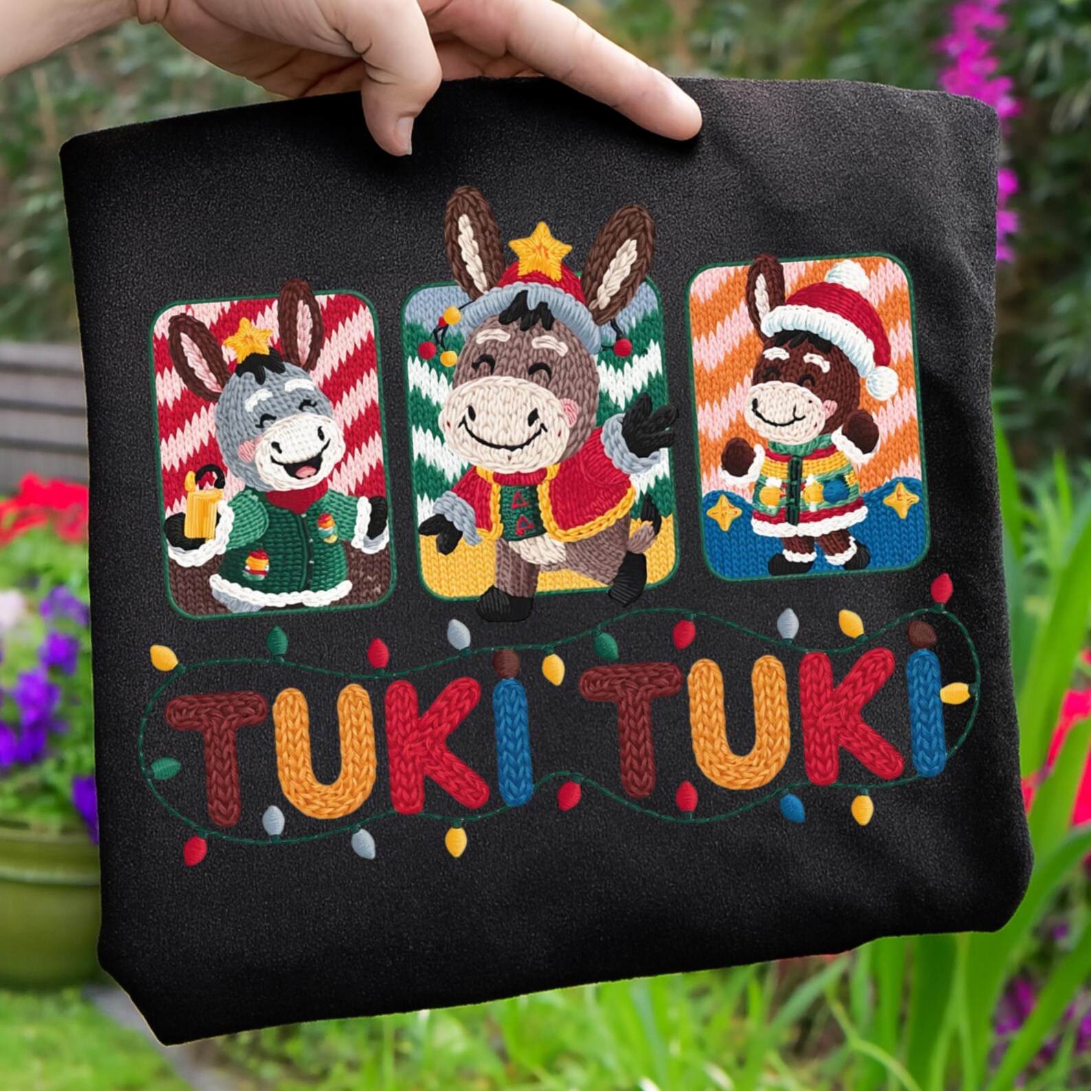 Mi Donkey Mexican Christmas PNG, Feliz Navidad Latch Hook Design ...
